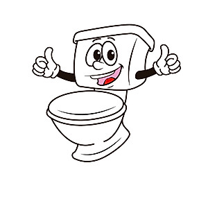 P. Potty Toilet Training Wall Decal Potty Training Chart Set for Toddler Boys and Girls