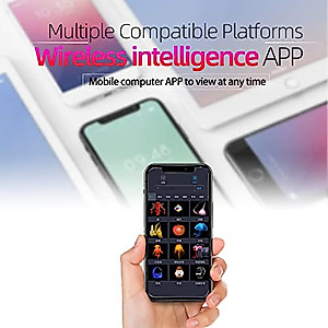 CACACOL 3D Circle App Hologram Advertising Fan 224 Lights 16.5" Wi-Fi Holographic LED Fan Creative Advertising Design Store Sign