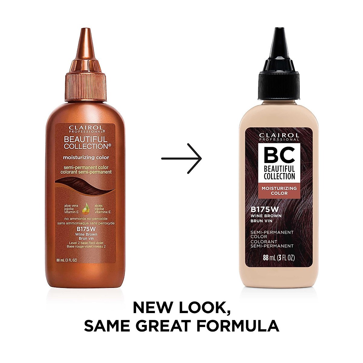 Clairol Professional Beautiful Collection Hair Color, 175W Wine Brown, 3 oz. - Packaging May Vary