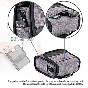 Kiorafoto Compact Camera Pouch Case for Sony ZV-1F ZV-1 ZV1 RX100VII RX100VI RX100VA RX100V RX100IV III II Canon G7X III II G9X II SX740 SX730 SX620 SX610 Olympus TG-6 TG-5 Ricoh GR IIIx GRIII GR3
