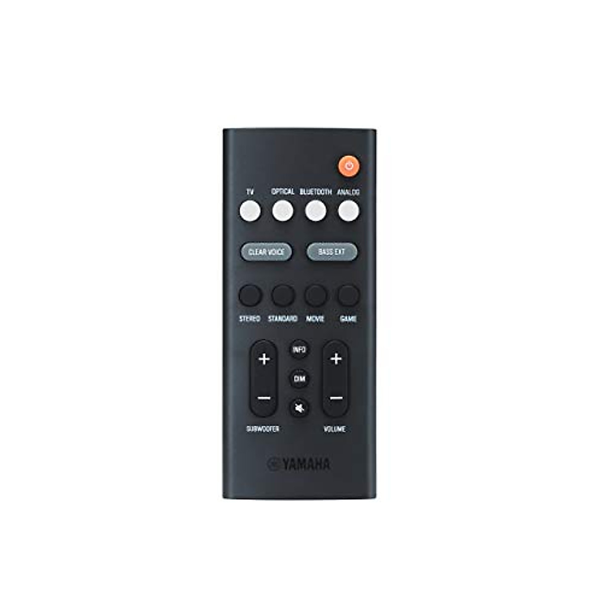 Yamaha Audio SR-C20A Compact Sound Bar with Built-in Subwoofer and Bluetooth, Black