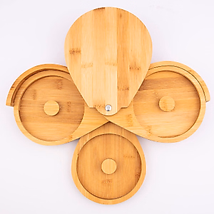 Margarita salt rimmer set bamboo,3-Tiers bar glass rimmer,salt rimmer for cocktails,bar accessories for the home bar set