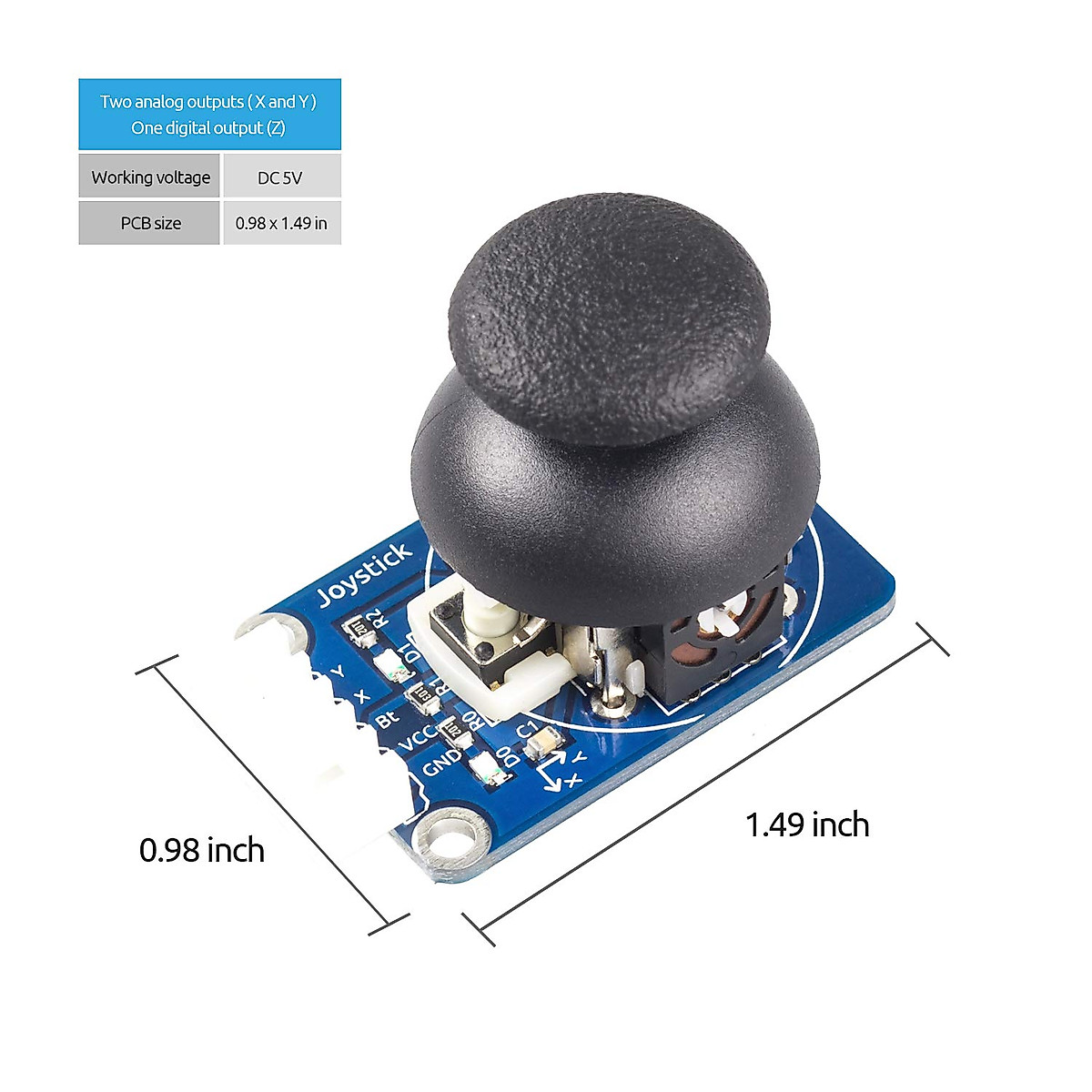 Joystick PS2 Module - SunFounder DC 5V Joystick Breakout Module Game Controller Compatible with Arduino and Raspberry Pi