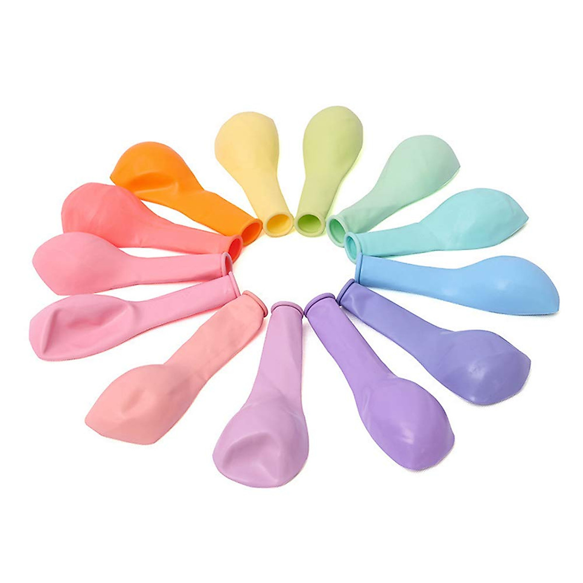 Party Pastel Balloons 100 Pcs 10" Macaron Candy Colored Latex Balloons for Birthday Wedding Engagement Anniversary Christmas Festival Picnic or Any Friends & Family Party Decorations- Multicolor