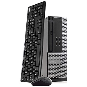 DELL OptiPlex 3020 SFF PC Desktop Computer, Intel i5-4570, 8GB RAM 500GB HDD, Windows 10 Pro, New 23.6 Inch FHD V7 LED Monitor, New 16GB Flash Drive, Wireless Keyboard & Mouse, DVD, WiFi (Renewed)