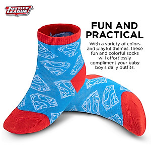 ABG Accessories Baby Girls & Boys Minnie Mickey Mouse 10-pack Infant Sock, Multi-DC Comics, 0-6 Months