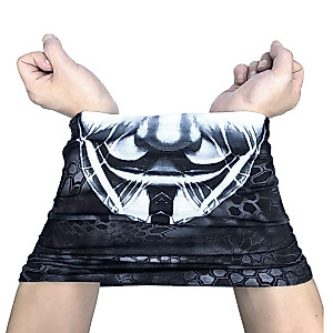 Seamless Neck Gaiter Shield Scarf Bandana Face Mask Seamless UV Protection for Motorcycle Cycling Riding Running Headbands