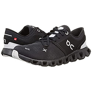 On Women's Cloud X 3 Sneakers, Black, 8.5 Medium US