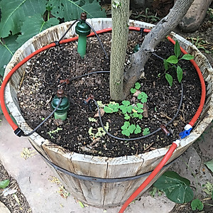 4 Pack - 10 Distributor Drippers with 3mm Tubing for Irrigation and Automatic Watering