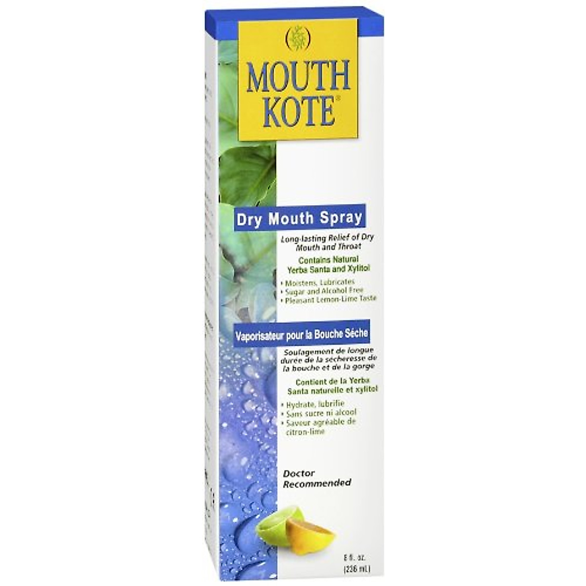 Mouth Kote Dry Mouth Spray, Oral Moisturizer with Yerba Santa, 8 Fluid Ounce
