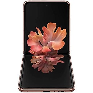 Samsung Galaxy Z Flip 5G Factory Unlocked New Android Cell Phone | US Version Smartphone | 256GB Storage | Folding Glass Technology| Long-Lasting Mobile Battery | Mystic Bronze -(Renewed)