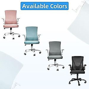 Foldable Executive Mesh Office Chair Ergonomic Swivel Task Computer Desk Chair (Black)