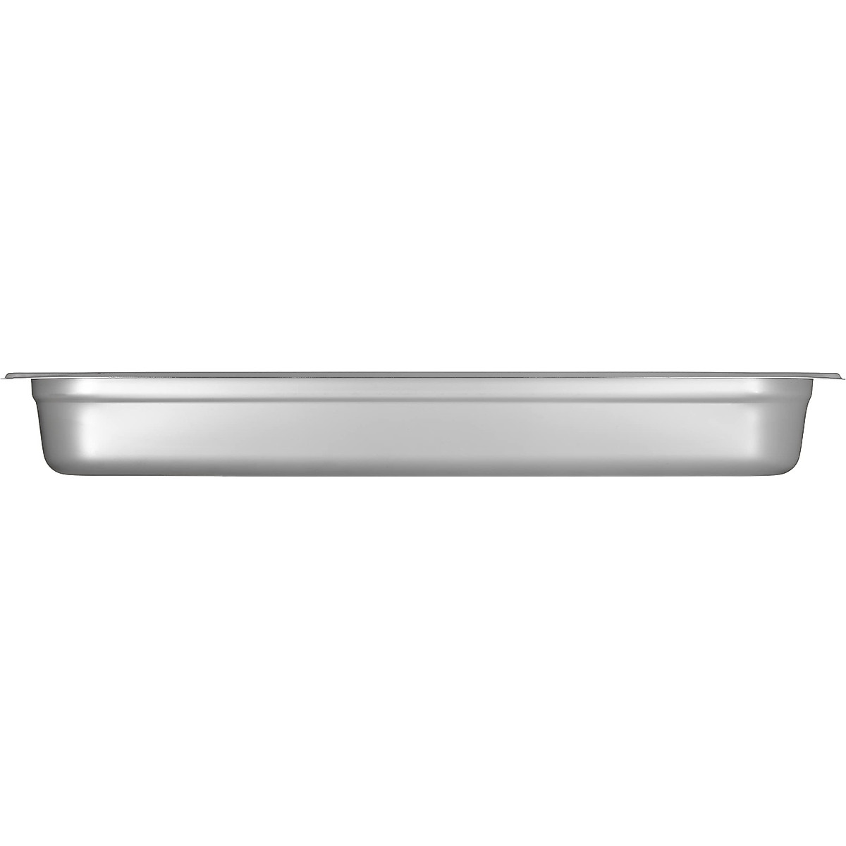 Carlisle FoodService Products Durapan Long Steam Table Pan for Catering, Hotel, and Restaurants, Stainless Steel, 1/2 Size 2.5 Inches Deep, Silver, (Pack of 6)