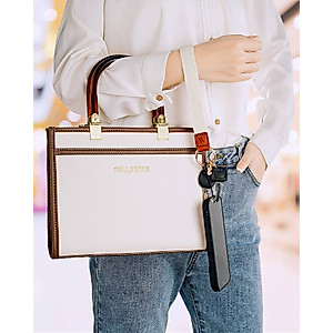 WEESMILE Key Chain, Stretchy Keychain Wristlet, Cute Wrist Lanyard Strap for Car Keys with D Ring for Women Men (Starlight)