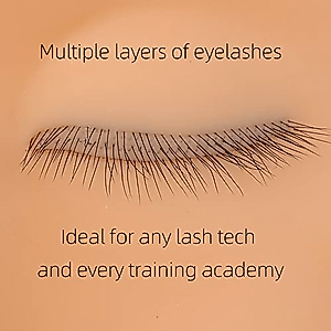Practice Lash Mannequin Yellow Eyelid Doll Head