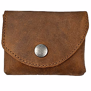 Hide & Drink, Rectangular Cash Holder, Earphone Pouch, Card Case, Vintage Pouch, Everyday Accessories, Full Grain Leather, Handmade, Bourbon Brown