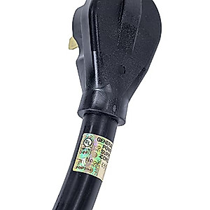 Dr Infrared Heater DR-PS101 Power Cord with NEMA 6-50P Plug, 9-Feet, Black