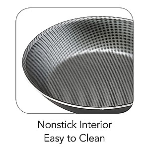 Tramontina PrimaWare 10-Piece Nonstick Cookware Set, Steel Gray by Tramontina