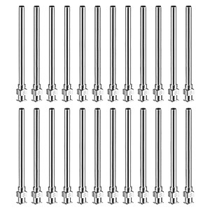 PATIKIL Blunt Tip Dispensing Needle 8G, 24 Pcs 2 Inch Stainless Steel Liquid Dispenser Needles with Lure Lock for Refilling Liquid Inks Adhesives Glue
