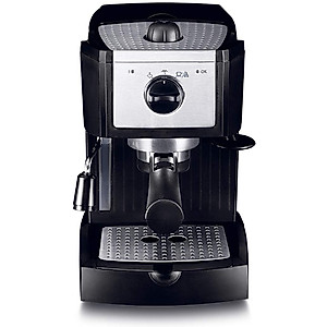 ROLTIN Coffee Machine Espresso Coffee Machine Maker 15 Bar, Capuccino, Frothing Milk Foam, 1100W, Capacity 1L Removable Drip Tray Steam Nozzle Compatible with Preparing Drinks