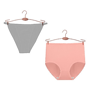 SUNTRADE Metal Underwear Bra Rack, Durable Pants Clothes Hangers with Clips,for Lingerie Shop Display, 10pcs (Rose Gold-B1)