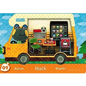 Nintendo New Leaf Animal Crossing Welcome Amiibo Card Huck 09/50 USA Version