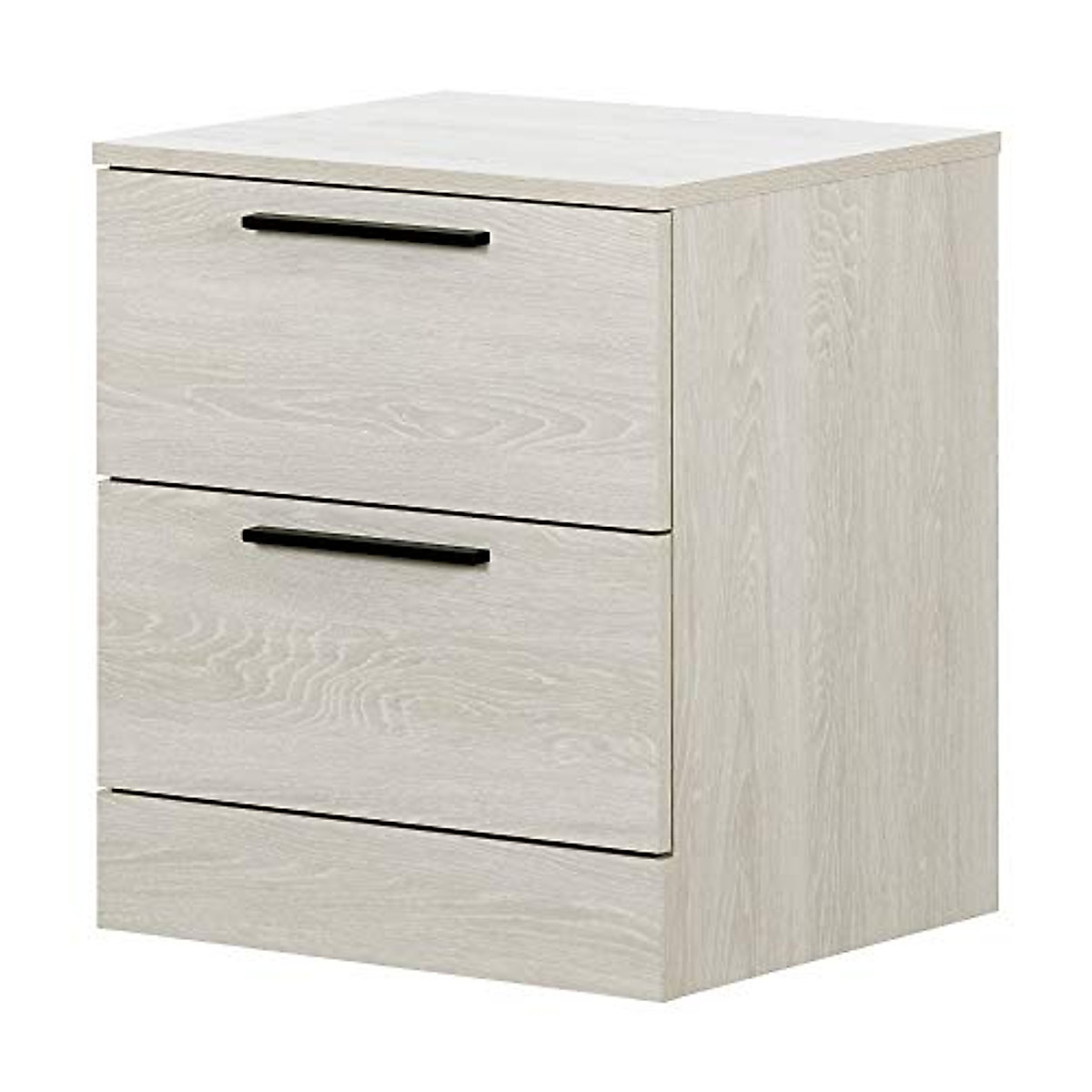 South Shore Step One Essential 2-Drawer Nightstand, Winter Oak