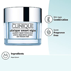Clinique Smart Night Custom-repair Moisturizer, Dry Combination, 1.7 Ounce