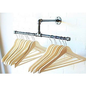 20" Urban Industrial Pipe Wall Rack - Clothing Rack, Closet Organization, Retail Display