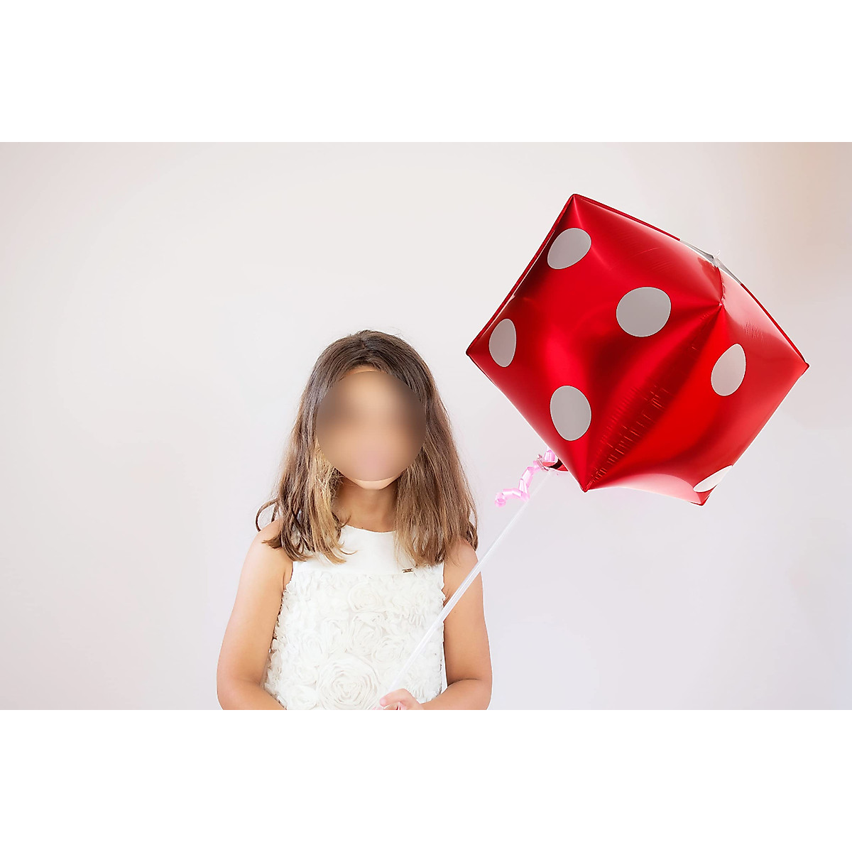 10 Pcs Cube Foil Balloons 24 Inches Square Dice Foil Balloon 4D Mylar Balloon for Party Decorations Party Supplies,Red