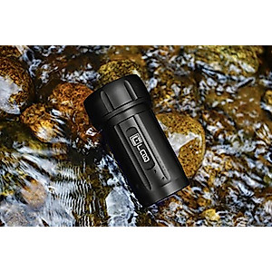 Canniloq TXD120 Premium Rugged Airtight Jar and Storage Container Keeps Herbs Spices Fresh, Zytel Nylon, 120ml (Jet Black)