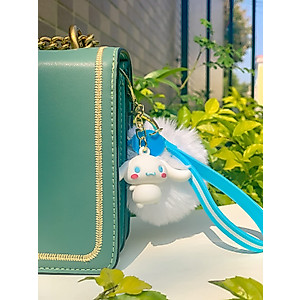 Tonsamvo Cute Pom Pom Keychain Kawaii Key chain for Backpack Decoration Keychains for Women