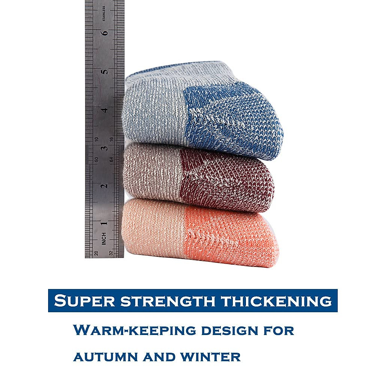 Merino Wool Men Crew Socks Warm Socks -NEVSNEV Athletic Socks for Men, Suitable for Hiking,Trekking,Camping …