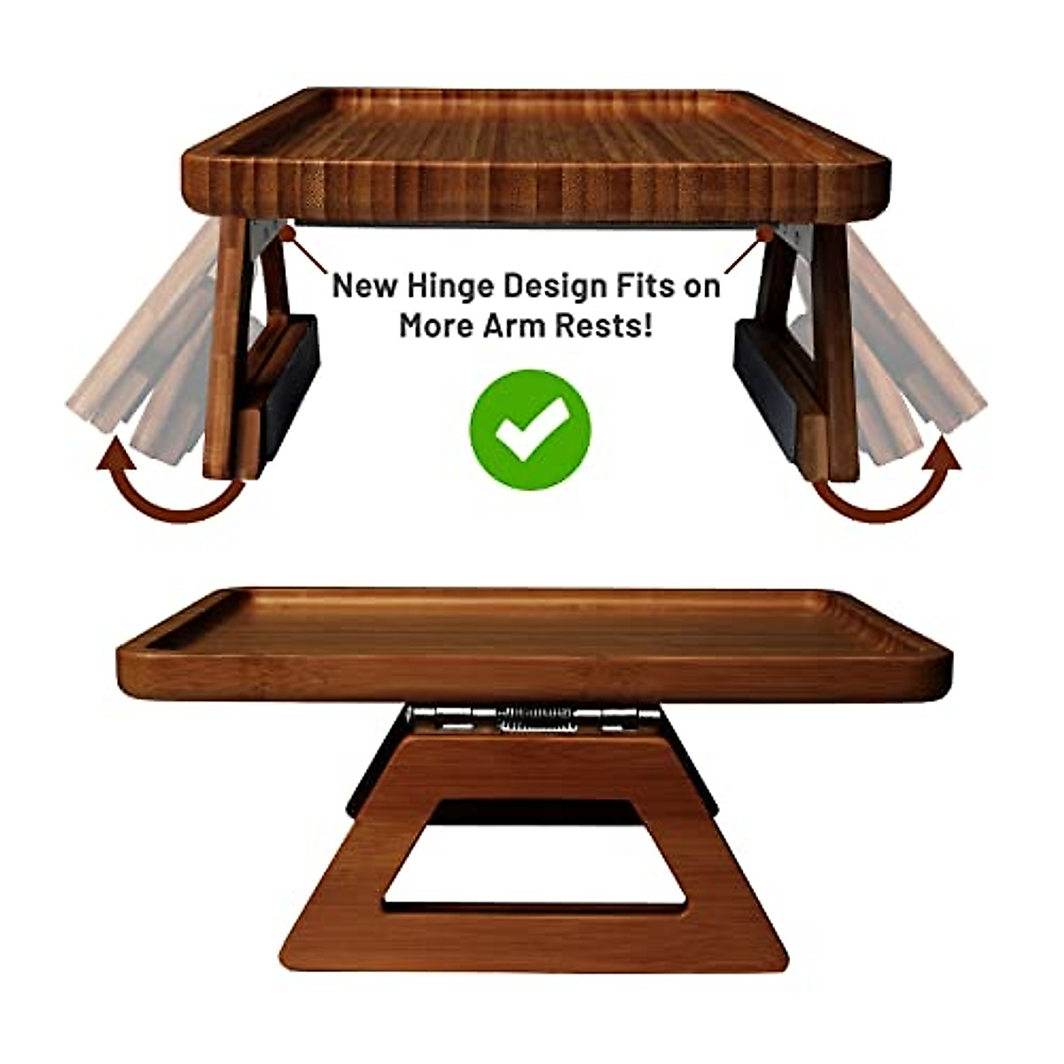 Shamrock Home Couch Arm Table Clip On Tray Sofa Table for Couches. Couch Arm Tray Table, Portable Table, TV Table and Side Tables for Small Spaces. Stable Sofa Arm Table for Eating and Drink Table