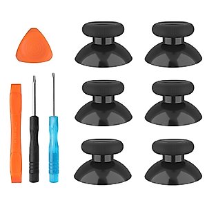 TOMSIN® Replacement Thumbsticks for Xbox One/ PS4 Controllers, Joysticks Repair Kit for Xbox One S (6 Pcs)