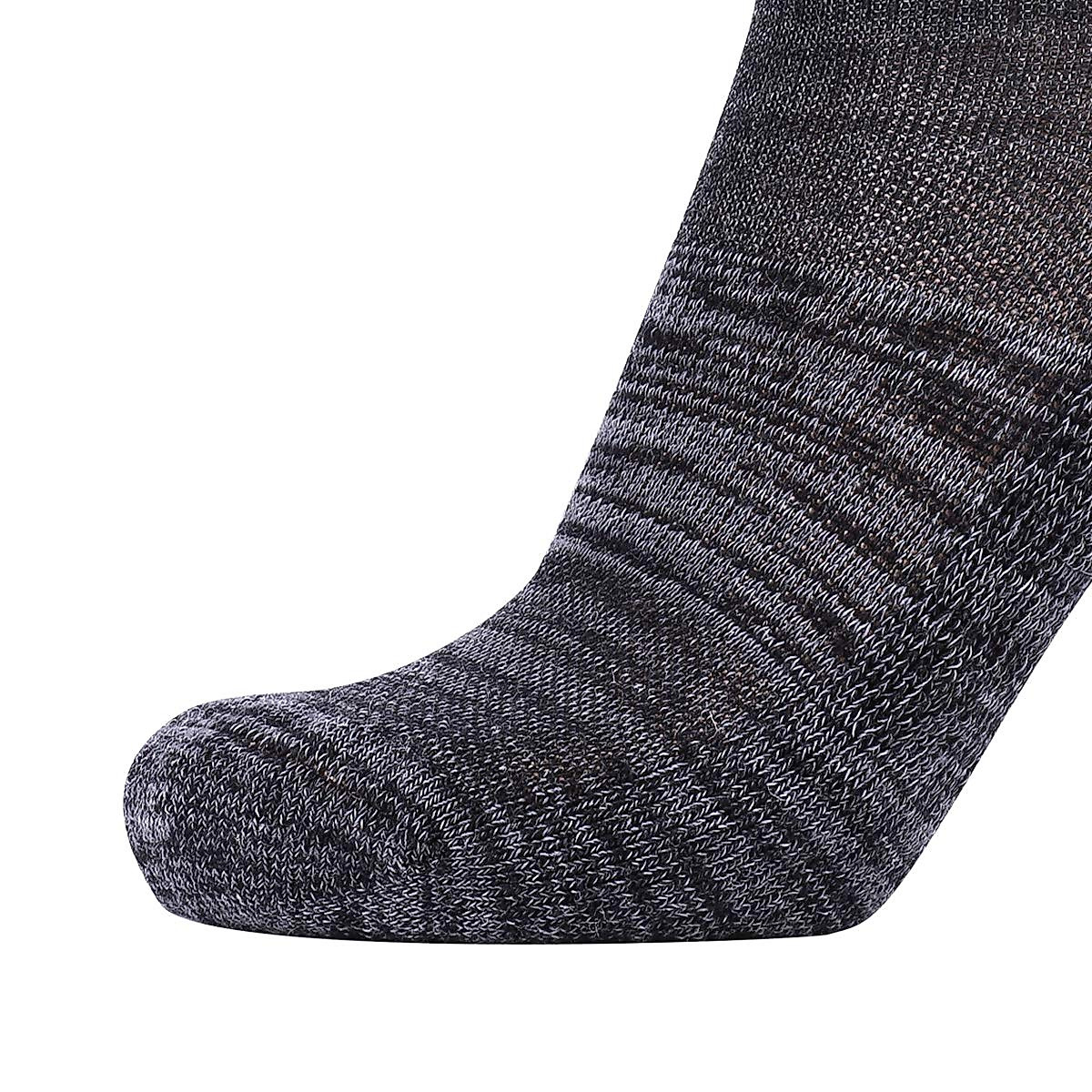 EnerWear 4 Pack Women's Merino Wool Outdoor Hiking Trail Crew Sock (US Shoe Size 4-10, Dark Purple/Black Stripe/Multi)