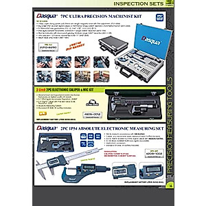 HHIP 4902-0006 6 Piece Inspection Kit Caliper, Magnetic Base, Indicators, Micrometer, Point Kit