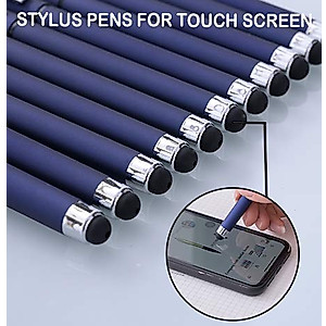 MiSiBao 0.7mm Black Ink Gel Ink Rollerball Pens 2 in 1 Medium Point Pens with Stylus Work Pen Smooth Writing for Office Black gel pen (18pack-Black Ink)