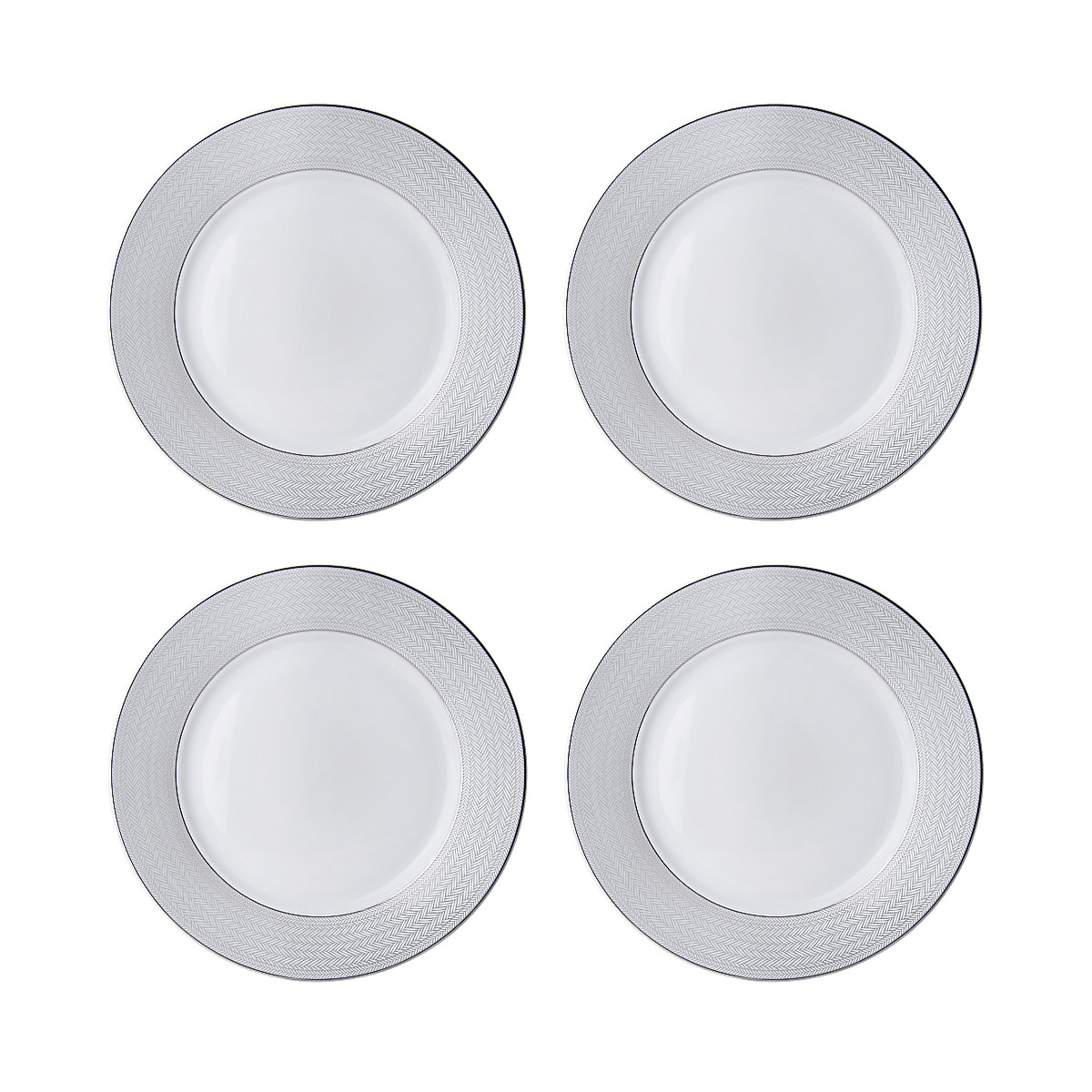 Mikasa Percy 20-Piece Porcelain Dinnerware Set, Service for 4, Grey