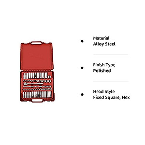 Milwaukee 3/8 in. Drive SAE/Metric Ratchet and Socket Mechanics Tool Set (56-Piece)