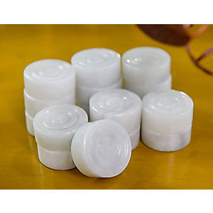 Radicaln Marble White & Green Onyx Big Board Games Complete Checker Figures - Suitable for 15 Inches Checkers Board - Completely Marble Handmade