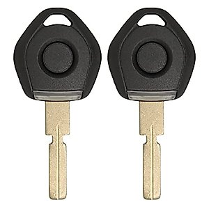 Keyless2Go Replacement for New Uncut Transponder Ignition Car Key HU58 (4-Track) (2 Pack)