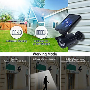 OUTOFDARK Solar Motion Sensor Lights, 8 LED Security Lights,500 Lumen Solar Flood Lights for Garage Yard Driveway Pathway