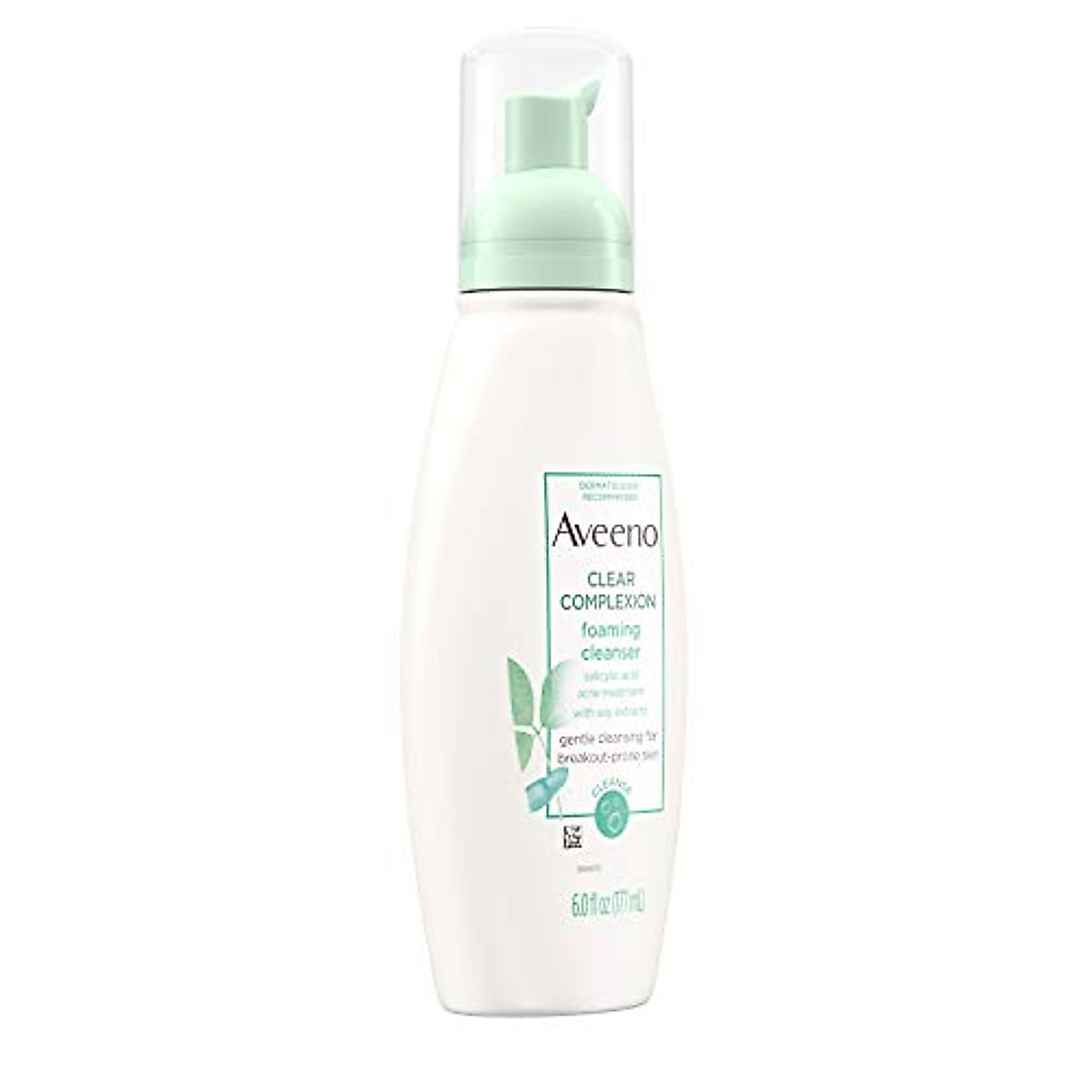 Aveeno Active Naturals Clear Complexion Foaming Cleanser 6 OZ (PACK OF 2)