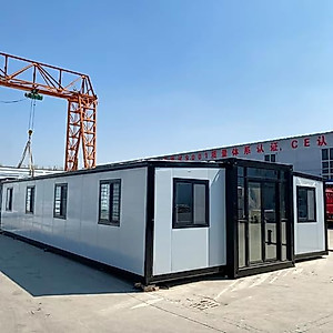 2 Bedroom Portable Living home 20ft Expandable Container House Heavy-Duty Portable Container Home