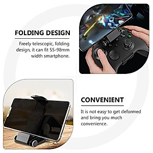 SOLUSTRE Controller Holder Controller Grips Controller Phone Stand with Holder Gamepad Mounted Conter Mount Cell Game Compatible Adjustable Bracket for Plastic Controller Holder Controller Grips