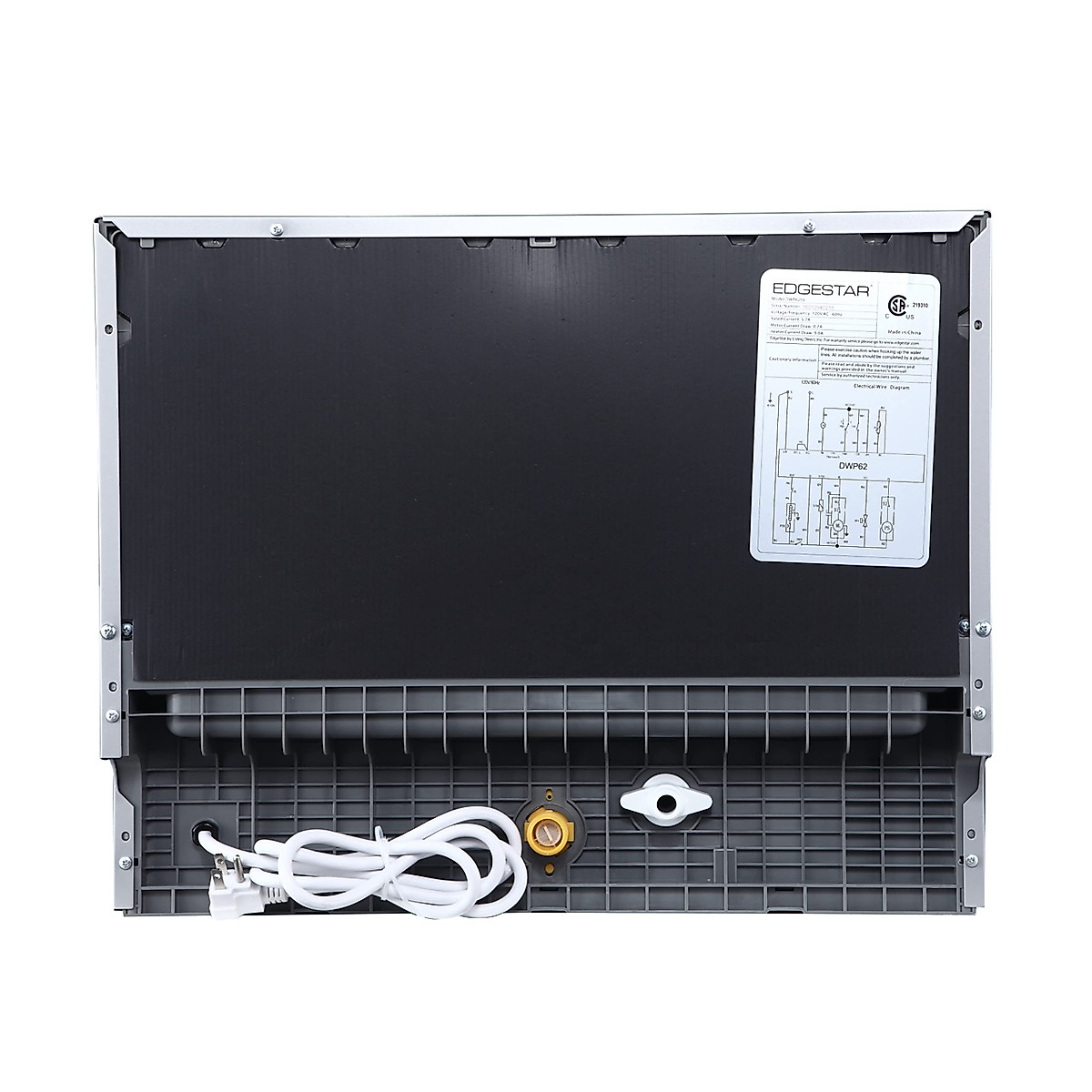 EdgeStar DWP62SV 6 Place Setting Portable Countertop Dishwasher - Silver