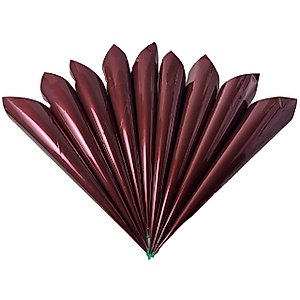 SaVvam Empty Pre-rolled cones for making henna cones, Handmade Rolled Mylar Cellophane Cones For Henna Paste, Temporary Tattoo, Jaqua Designs, Cake Icing, Cake Decoration Large (12 EMPTY CONES)