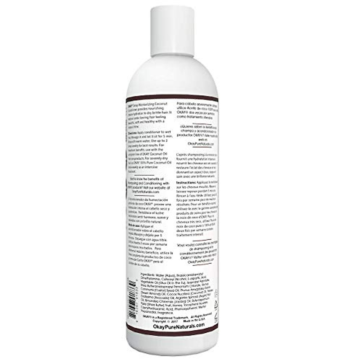 Okay Coconut Deep Moisturizing Conditioner, 12 Fl Oz