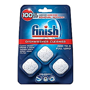 Finish In-Wash Dishwasher Cleaner: Clean Hidden Grease and Grime, 3 ct (Packaging May Vary)